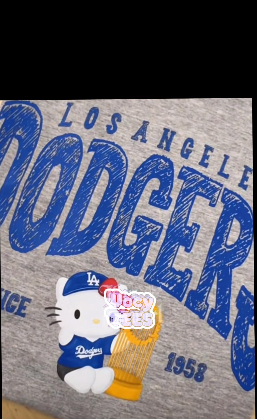 HK Hello Kitty Trophy Los Angles Dodgers World Series Champions ...