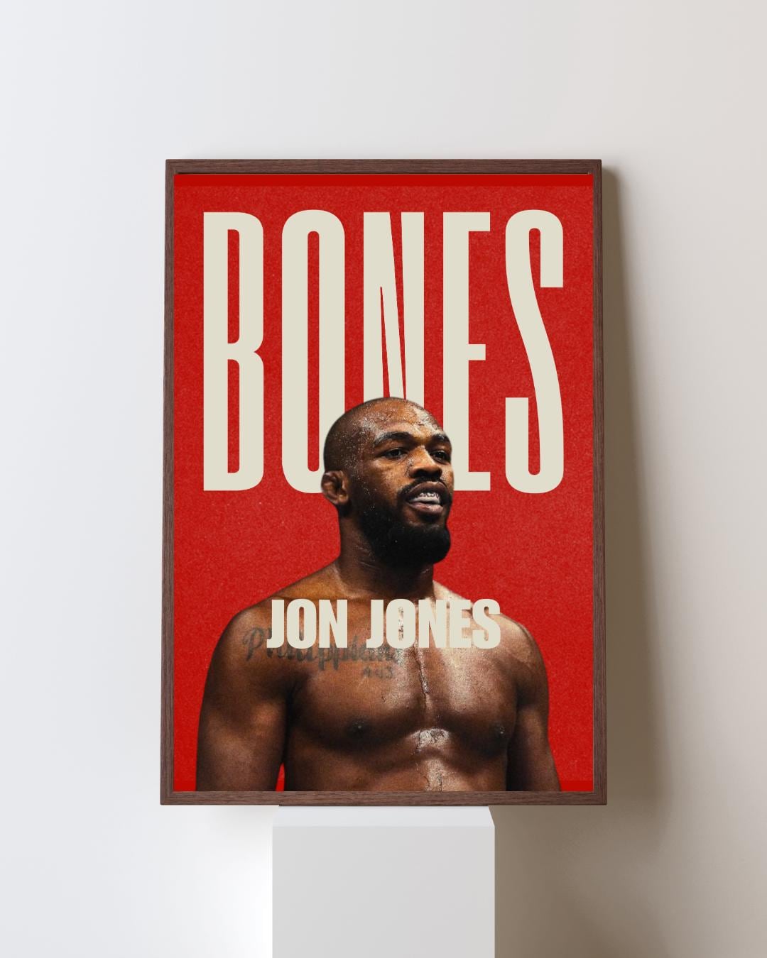 Bones Jon Jones Poster, UFC GOAT MMA Fighter Wall Art, Champion Mindset ...