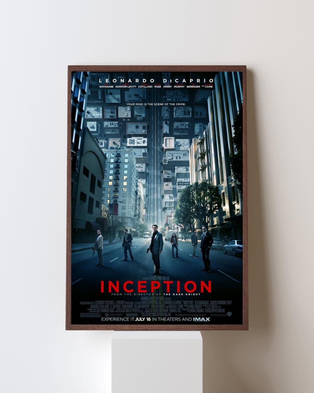 Inception Movie Poster, Christopher Nolan Film Art, Mind-bending Sci-fi ...