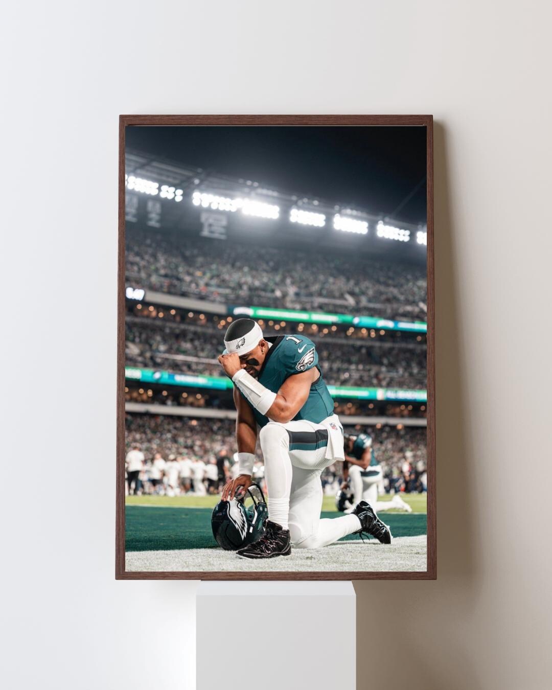Jalen Hurts -faith Over Fear Wall Art, American Football Prayer Poster ...