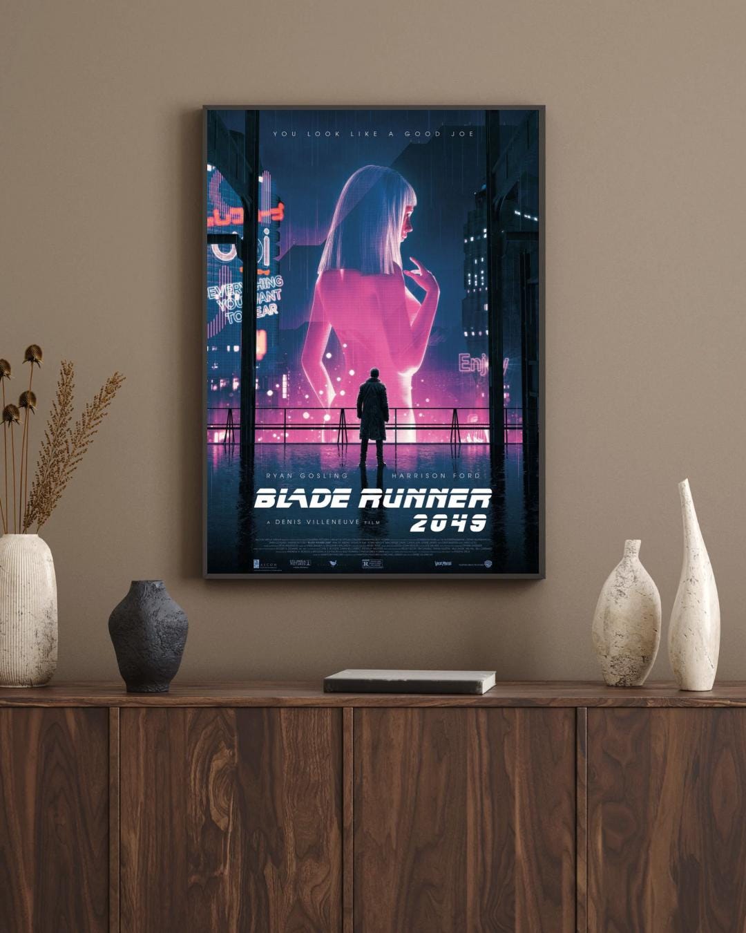 Blade Runner 2049 Poster, Sci-fi Neo Noir Film Art Print, Cyberpunk ...