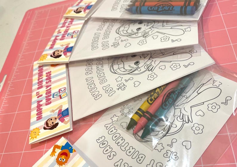Ms. Rachel Birthday Party Favor, Custom Coloring Pages With Crayons - Etsy
