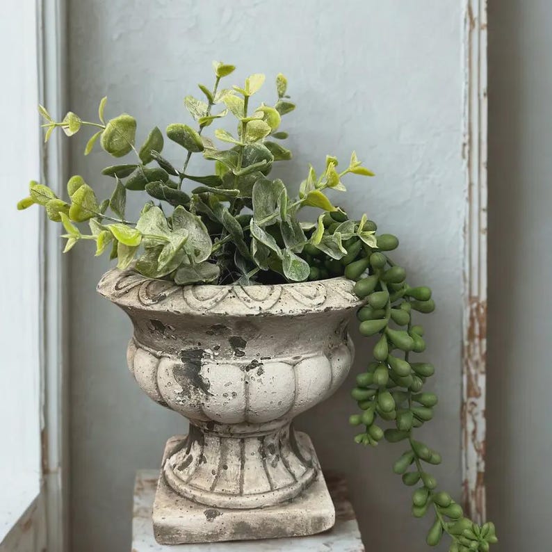 Cement Planter Urn - Etsy