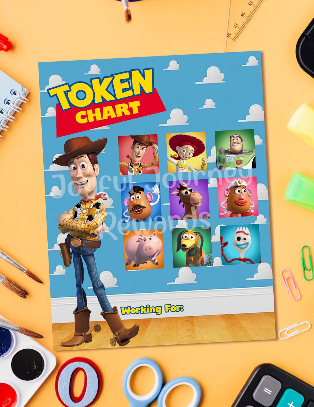 Toy Story Token Chart - 9 Token Reward System - Etsy