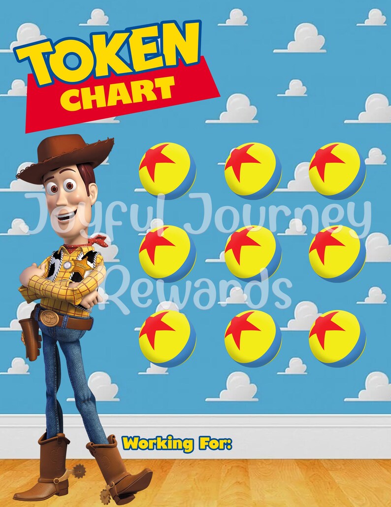 Toy Story Token Chart - 9 Token Reward System - Etsy