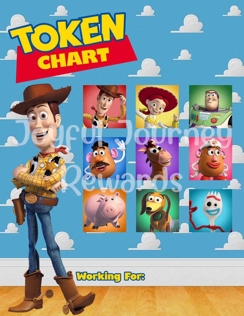 Toy Story Token Chart - 9 Token Reward System - Etsy