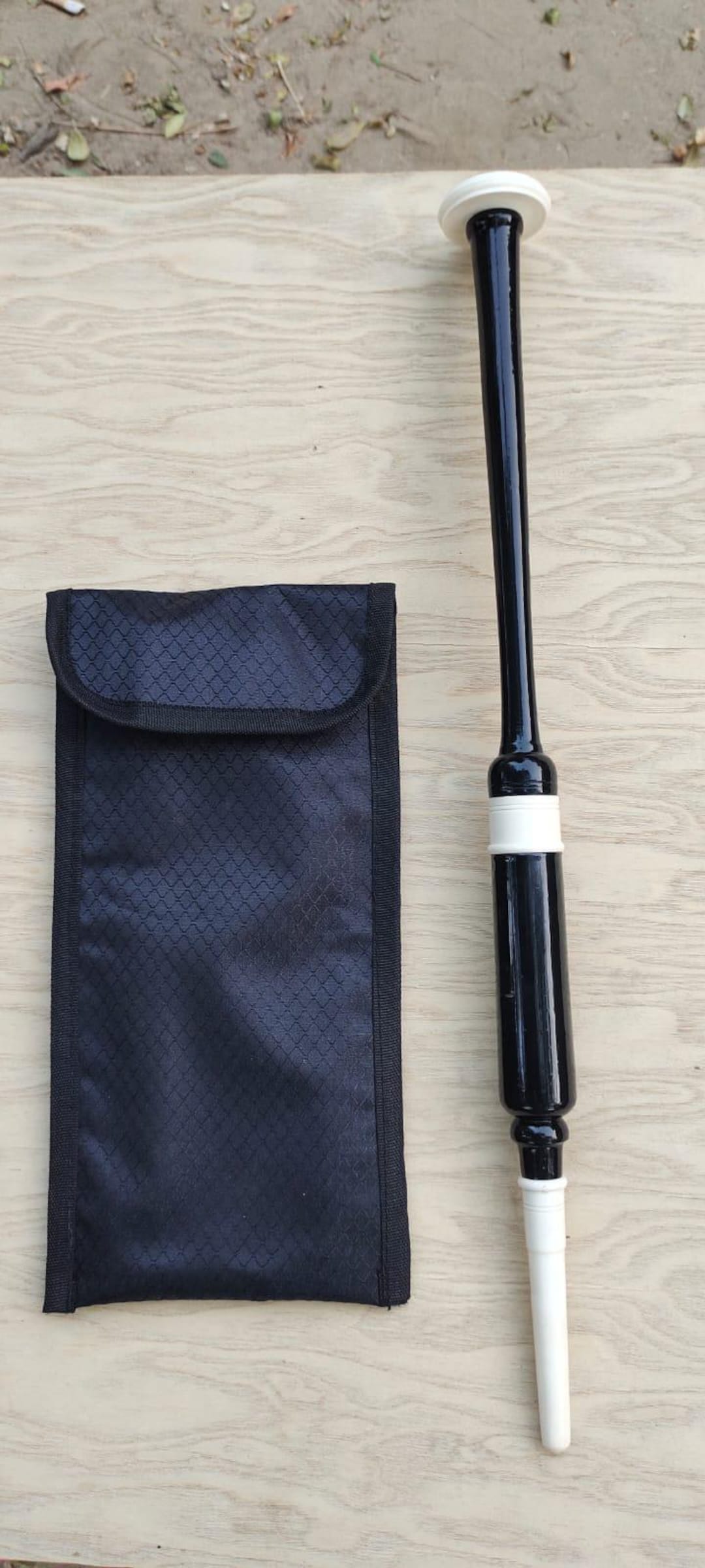 Black Practice Chanter | Scottish Bagpipe Training Flute With Reed ...