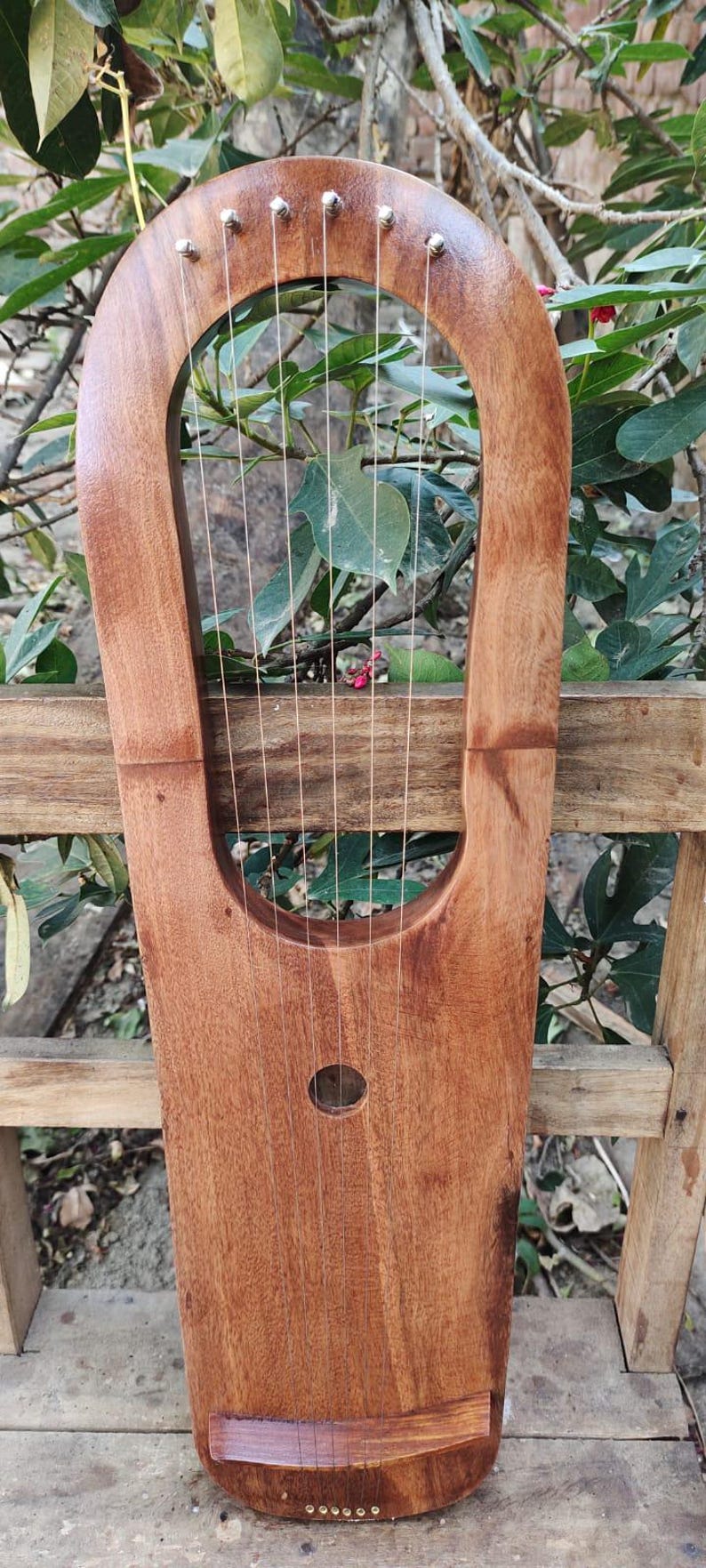 6-string Metal Lyre | Bat Design Handmade Instrument | With Bag ...