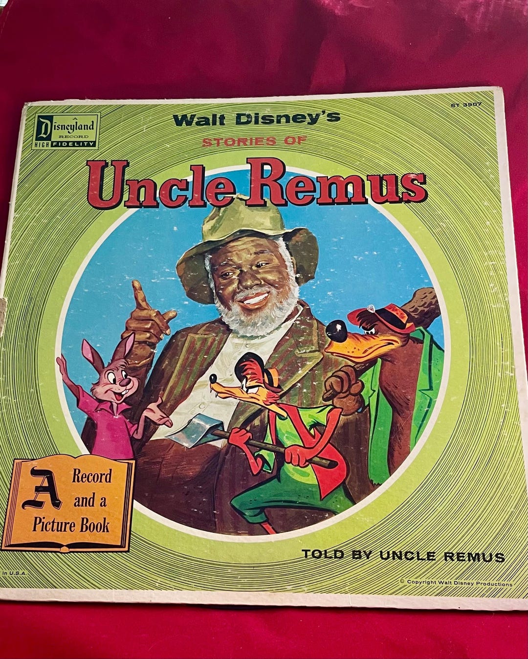 Walt Disney's Stories of Uncle Remus Vinyl Record and Picture Book ...