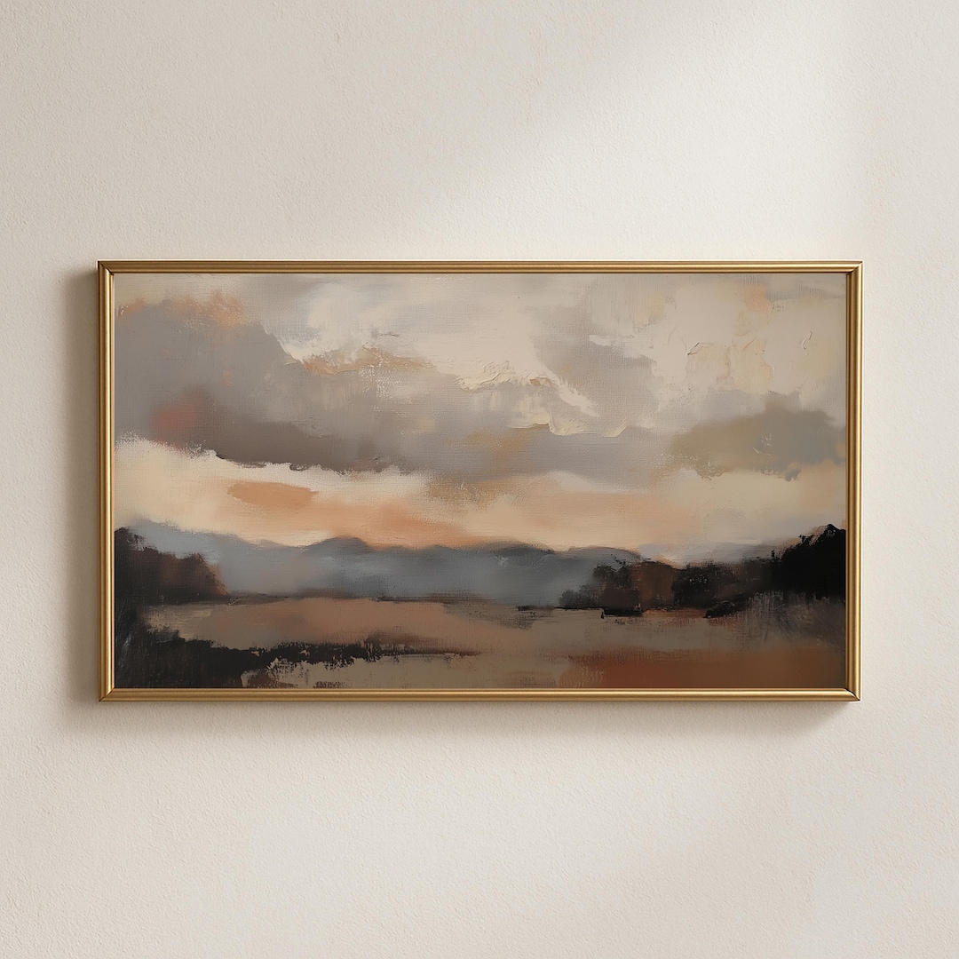 Sunset Autumn Landscape – Vintage Fall Frame TV Art - Etsy