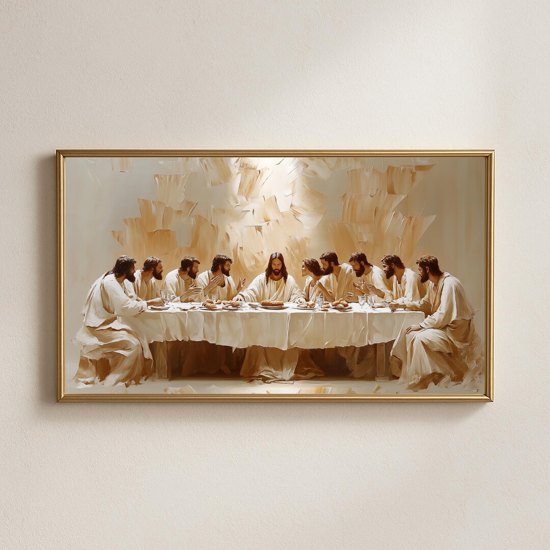 The Last Supper Frame TV Art | Christian Home Decor (digital Download ...