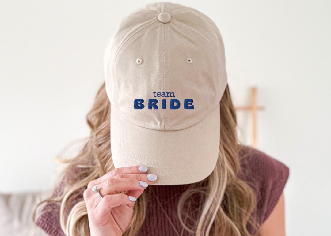 Team Bride Embroidered Hat, Bridal Party Baseball Cap, Bachelorette ...