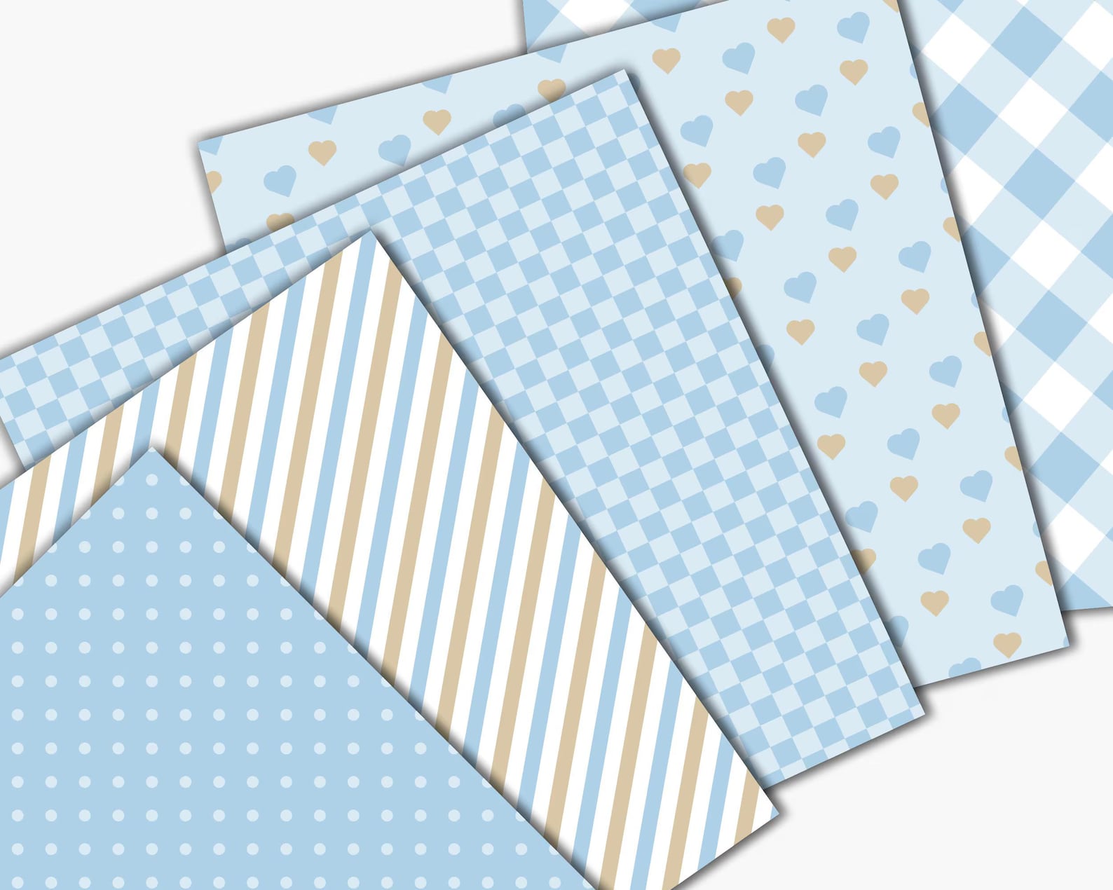 Editable Baby Boy Digital Papers, Baby Boy Shower, Nursery Papers, Baby ...