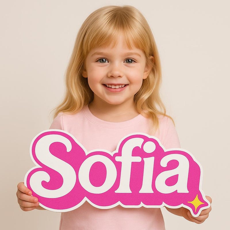 Barbie Name Wooden - Etsy