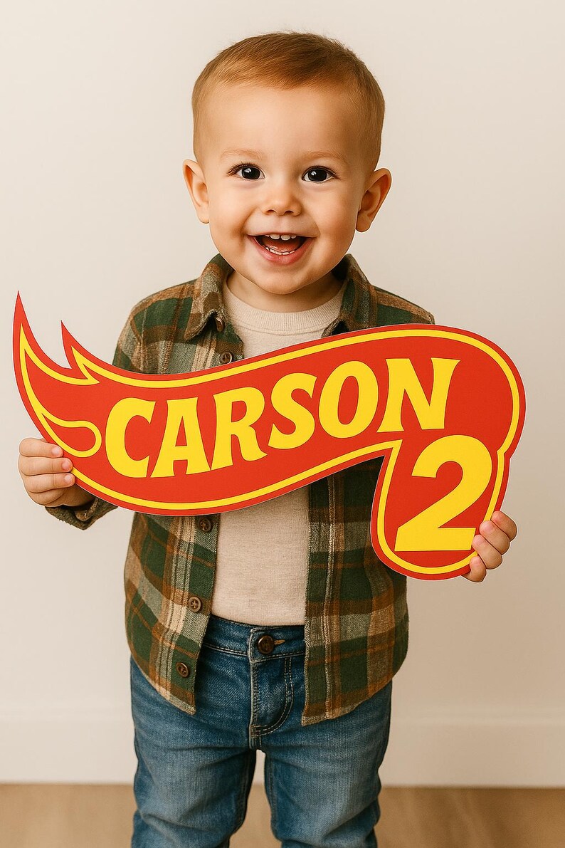 Personalized Hot Wheels Name Logo Sign - Etsy