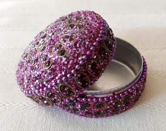 Purple Trinket Box | Etsy