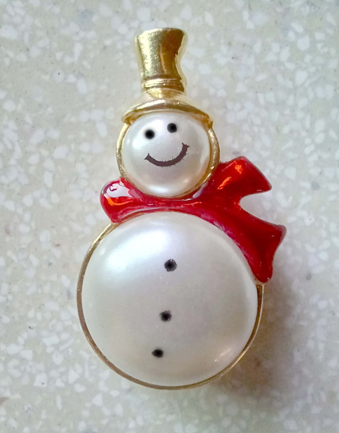 Vintage Snow Man Brooch Cutest Ever - Etsy