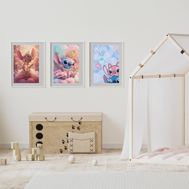 Stitch and Lilo Angel PNG Bundle: Cartoon Clipart (digital Download - Etsy