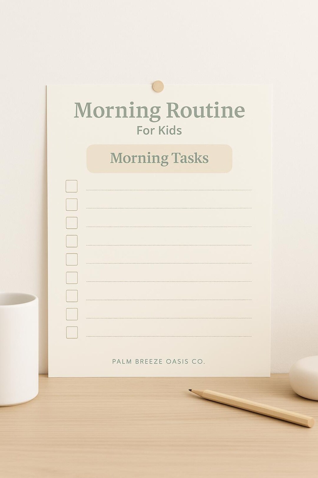Kids Morning Routine Chart, Printable Checklist (editable PDF) - Etsy