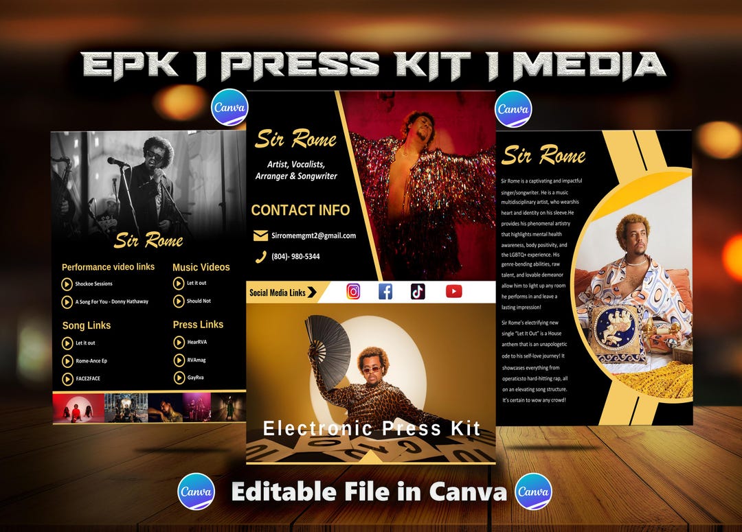 Musician Media Portfolio | Artist EPK for Singers, Bands & Djs ...