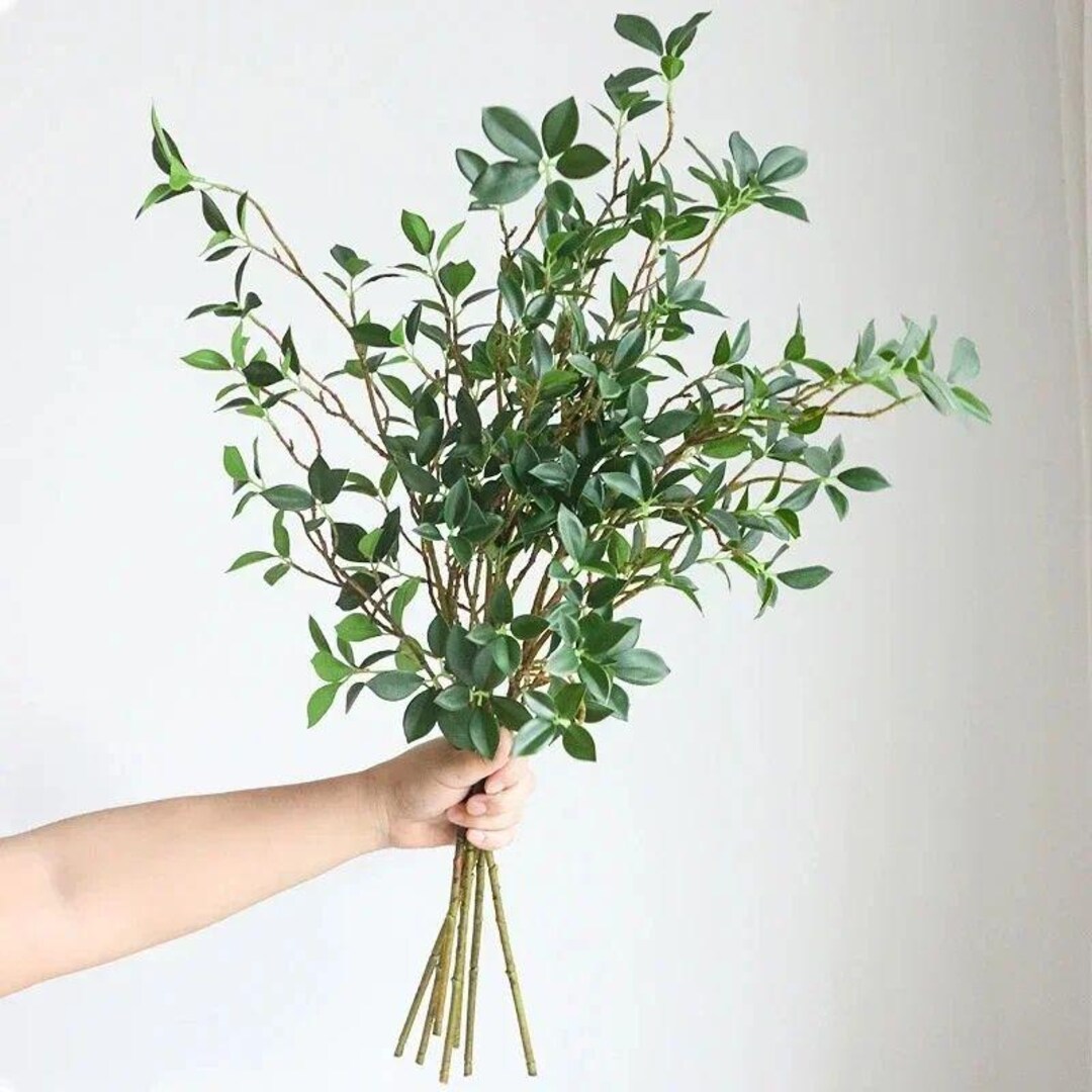 Artificial Tenuifolia Ficus Tree Branch, Green Artificial Plants ...