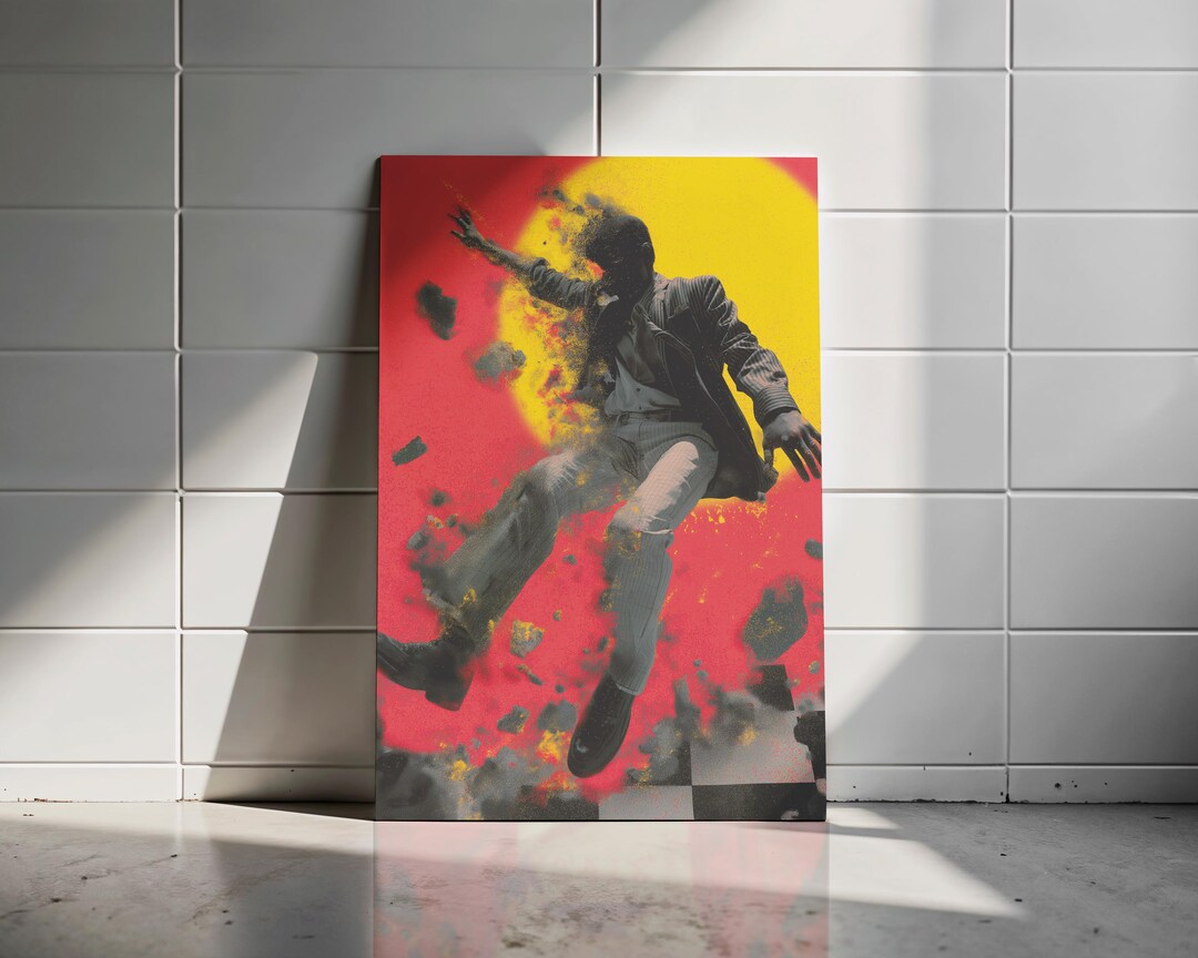 Exploding Figure Poster | Rolled Poster - Etsy Canada