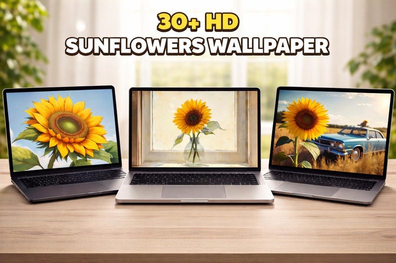 Sunflower Desktop Wallpaper Bundle | Mixed Pack, Anime, Photography ...