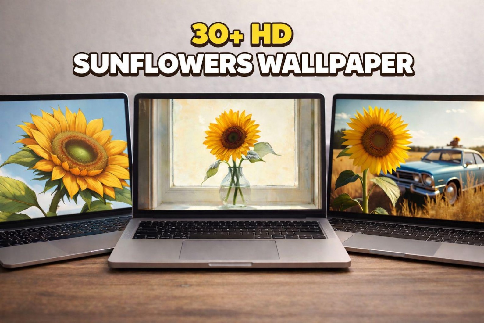Sunflower Desktop Wallpaper Bundle | Mixed Pack, Anime, Photography ...