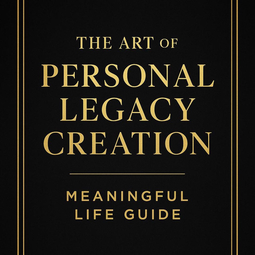 The Art of Personal Legacy Creation Meaningful Life Guide Reflection ...