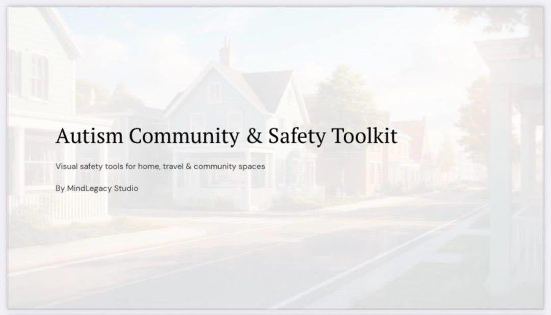 Autism Community & Safety Toolkit | Road Safety Visuals | Stranger ...