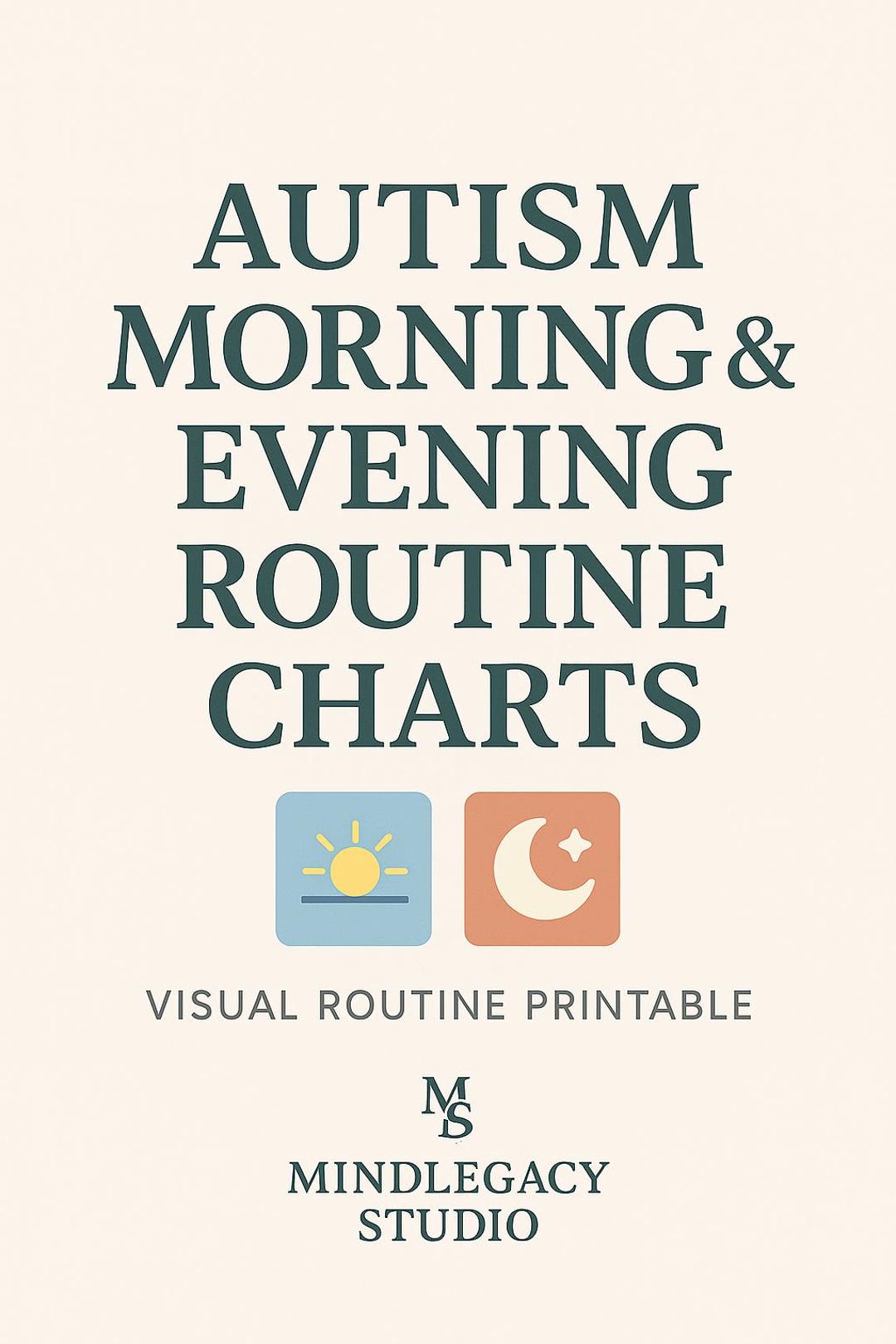 Autism Morning and Evening Routine Charts | Visual Routine Printable ...