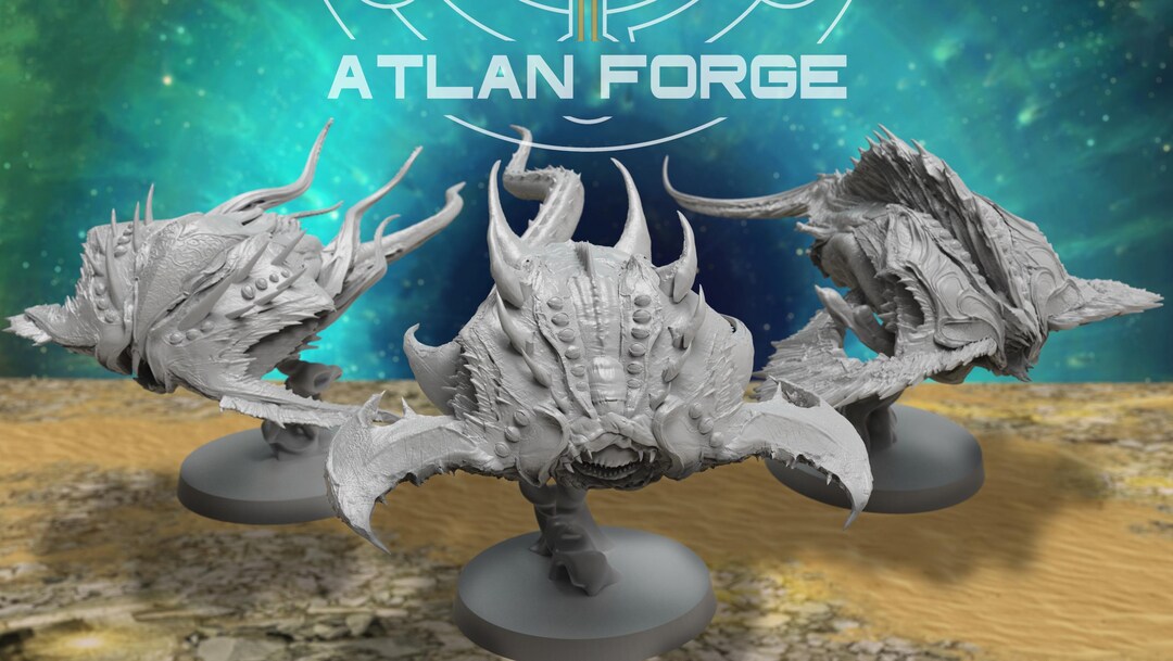 Manta Demons | 3D Printed Resin Miniatures | Tabletop RPG Wargaming ...