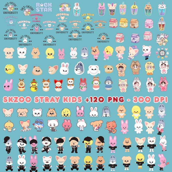 Skzoo Png Stickers - Etsy UK
