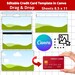 Credit Card Wrap Template, Drag & Drop Canva (digital Download) - Etsy