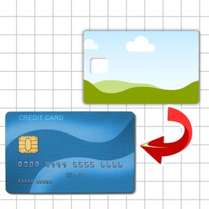 Credit Card Wrap Template, Drag & Drop Canva (digital Download) - Etsy