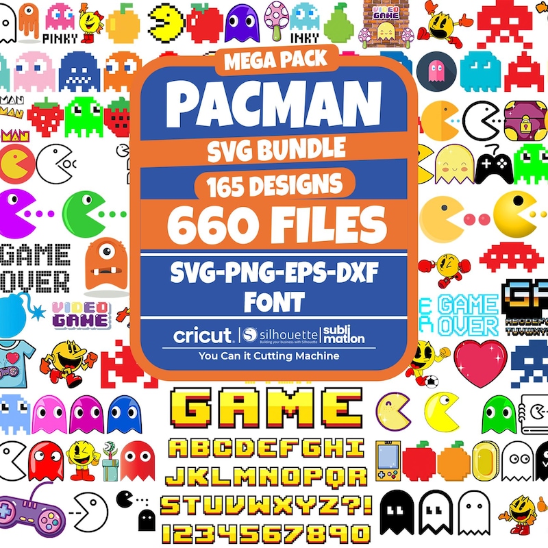 Pacman Svg - Etsy