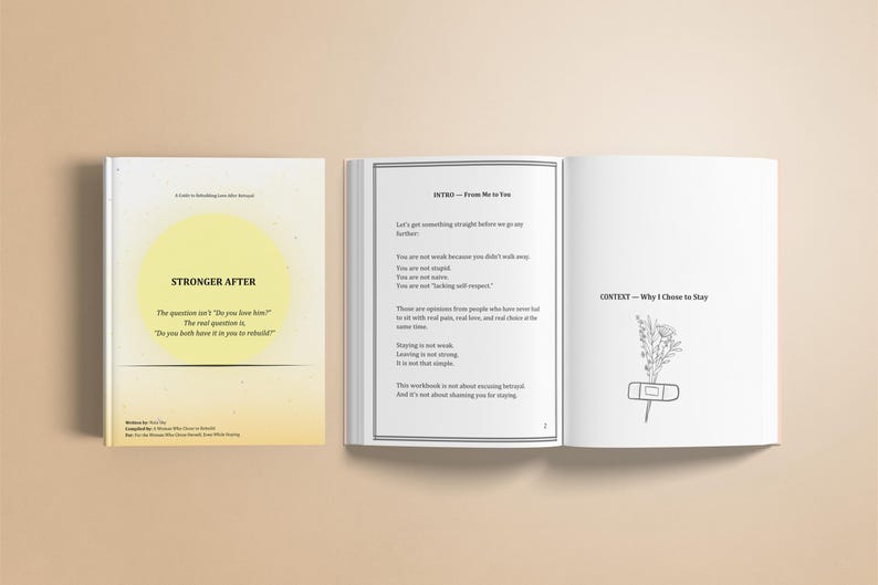 Stronger After Healing Workbook – Self Care Love, Rebuilding Trust ...