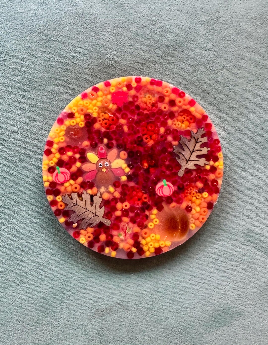 Turkey Day Large Circle Silicone Pad for Skin Picking, Picking Fidget ...