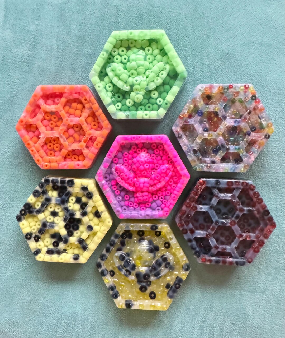 Honeycomb Silicone Fidget Picker Pad: Skin Picking Sensory Toy - Etsy