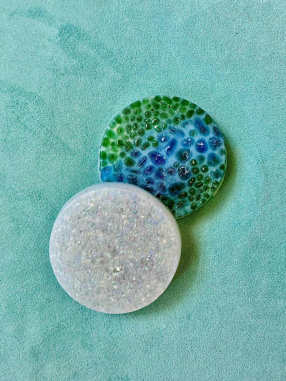 Glass Pebbles Duo Silicone Picking Pad for Skin Picking, Picking Fidget, Picking Toy, Fidget ...