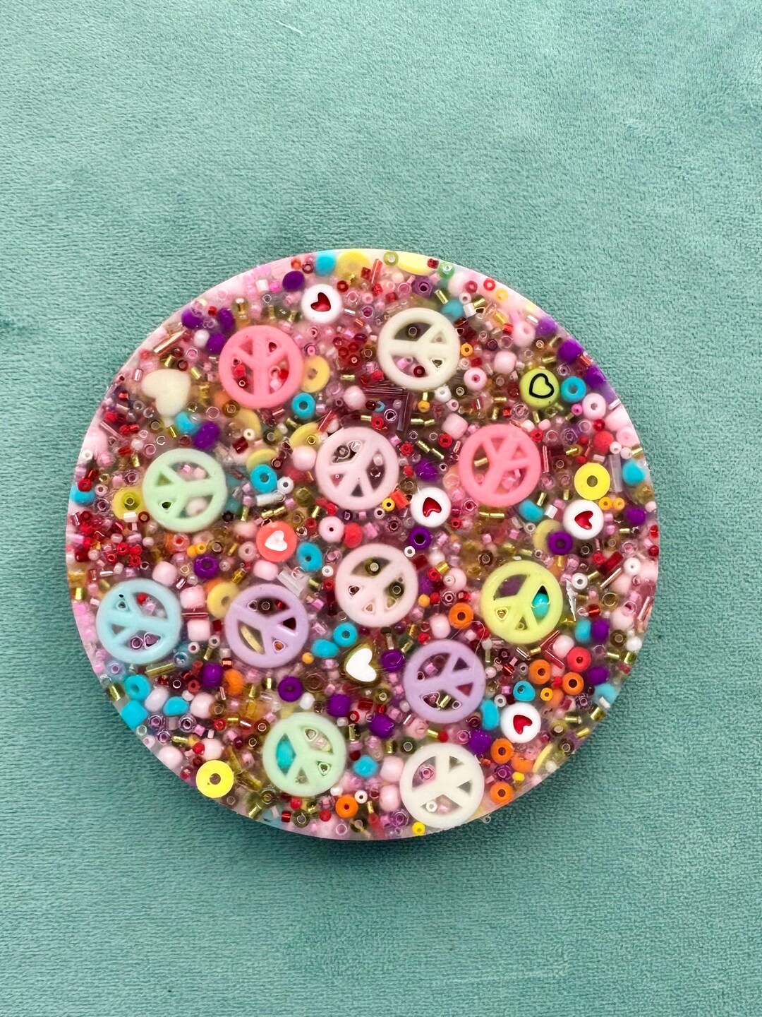 Peace Sign Silicone Fidget Pad: Skin Picking Toy - Etsy