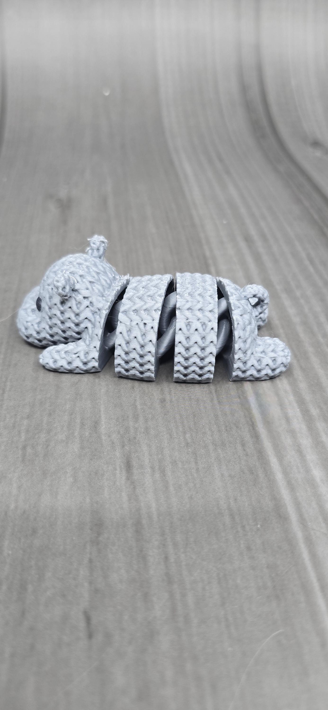 3d Printed Knit Texture Flexible Figurine Hippo - Etsy