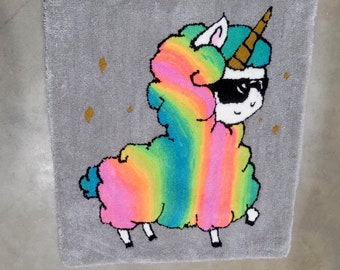 Llama Rug | Etsy