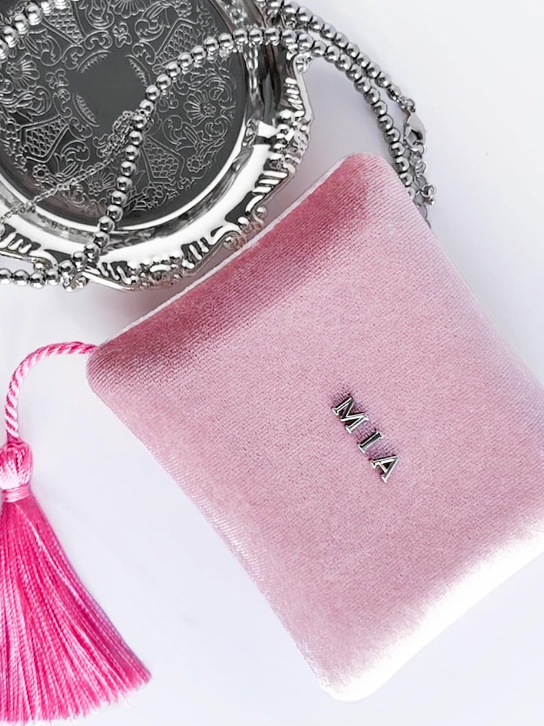 Personalized Velvet Jewelry Box – Custom Name, Ring & Earring Organizer ...