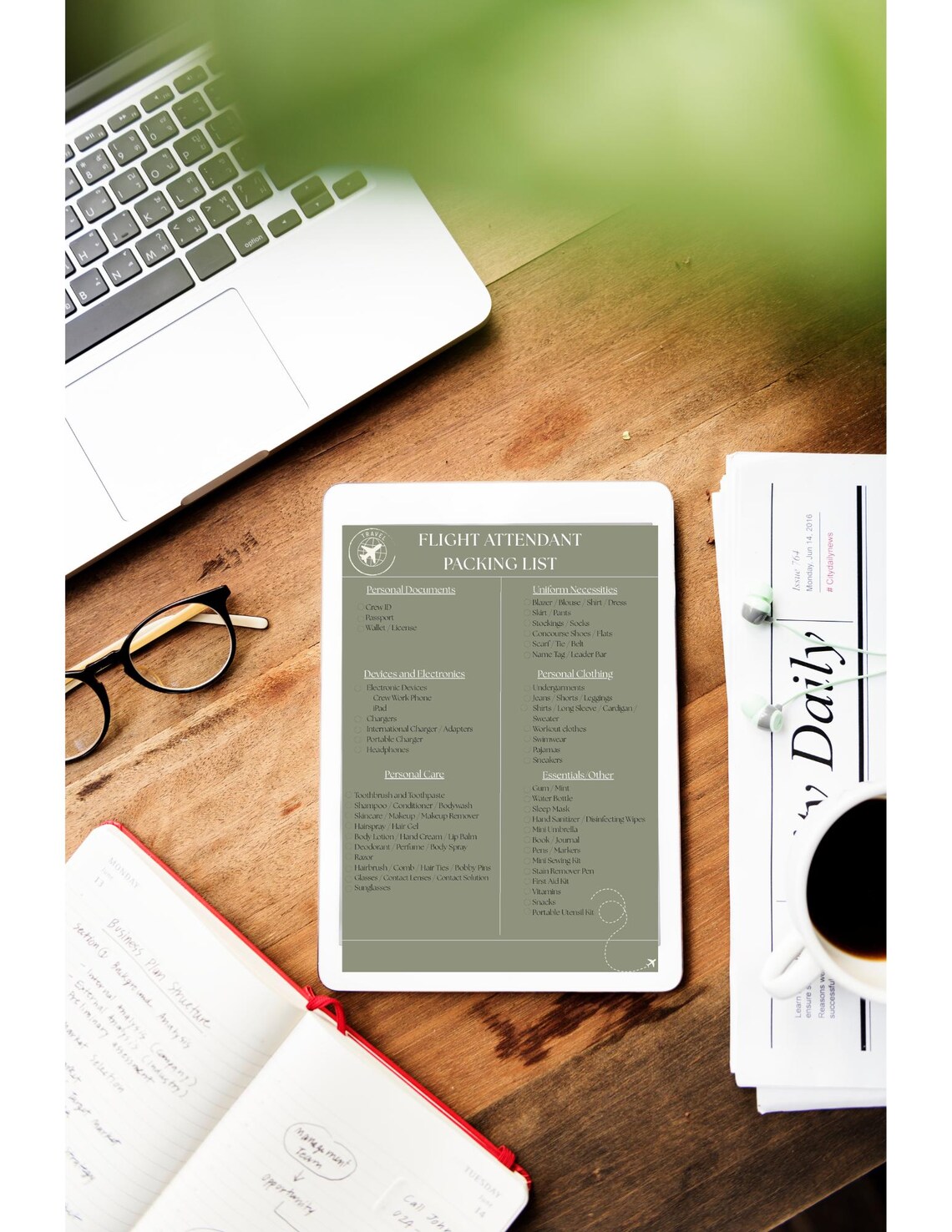 Flight Attendant Packing List (digital) - Etsy