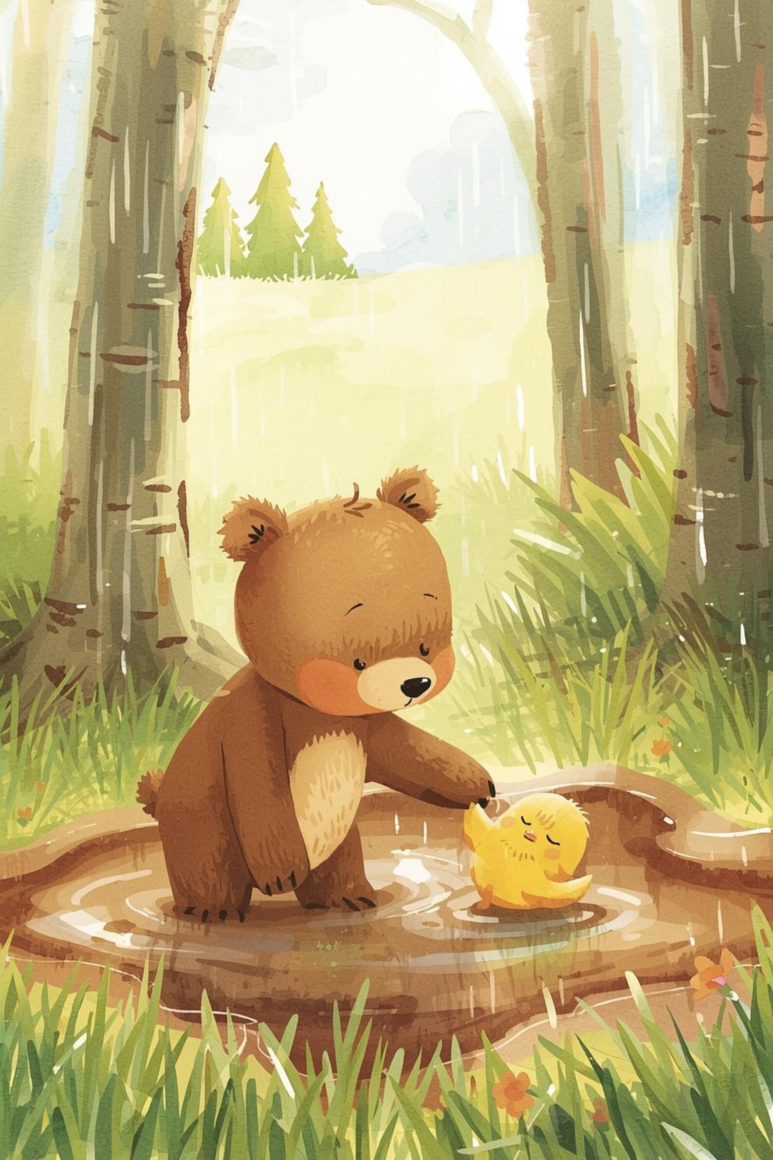 Benny the Brave Little Bear | Digital Kids Storybook | Printable ...