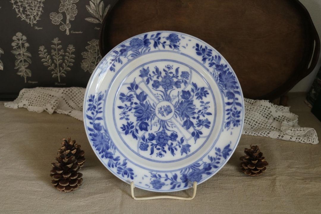 Antique Petrus Regout “mikado” Blue & White Plate – Dutch Chinoiserie ...