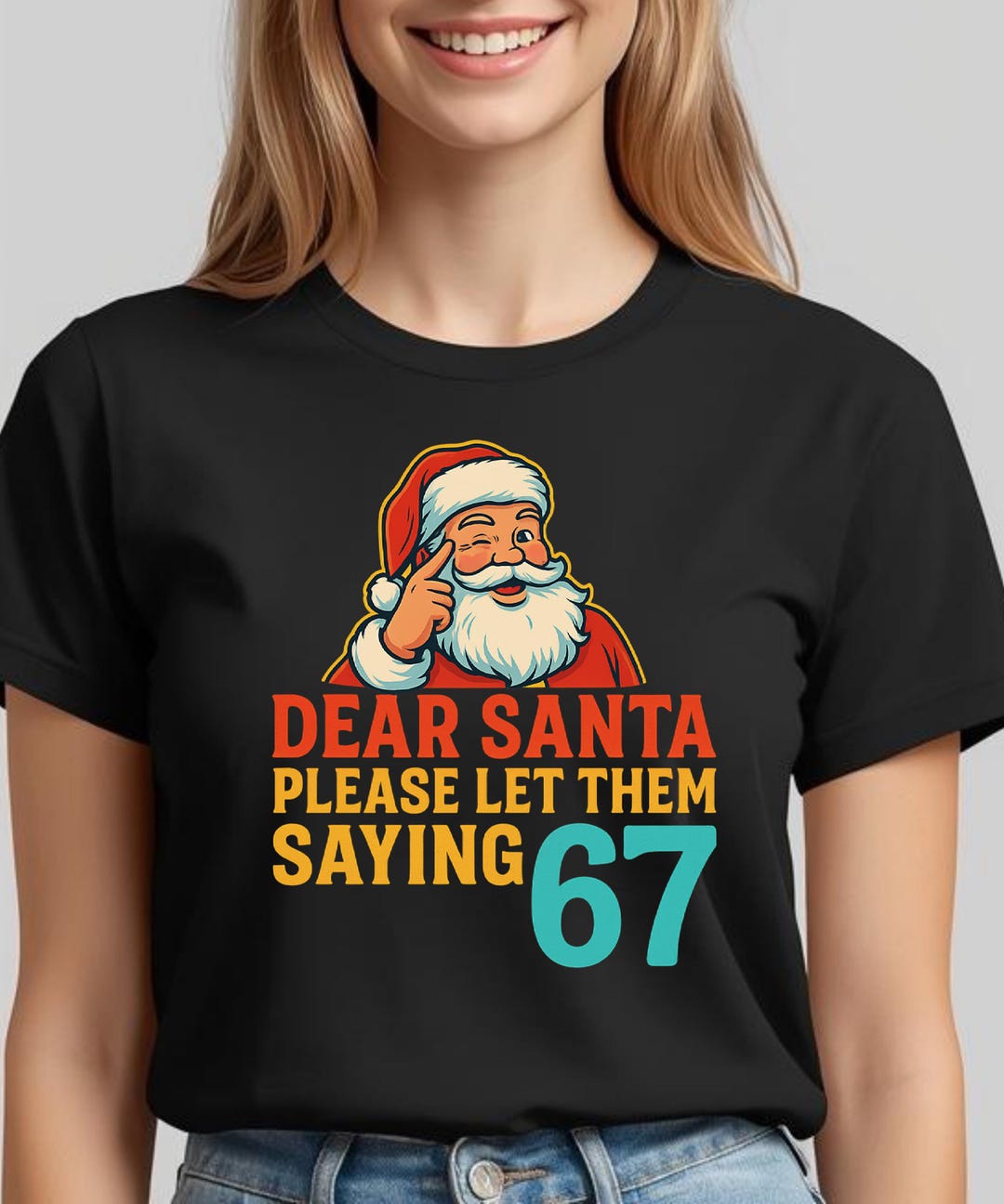 Funny Christmas Santa Meme PNG, Retro 67 Shirt Design (digital Download ...