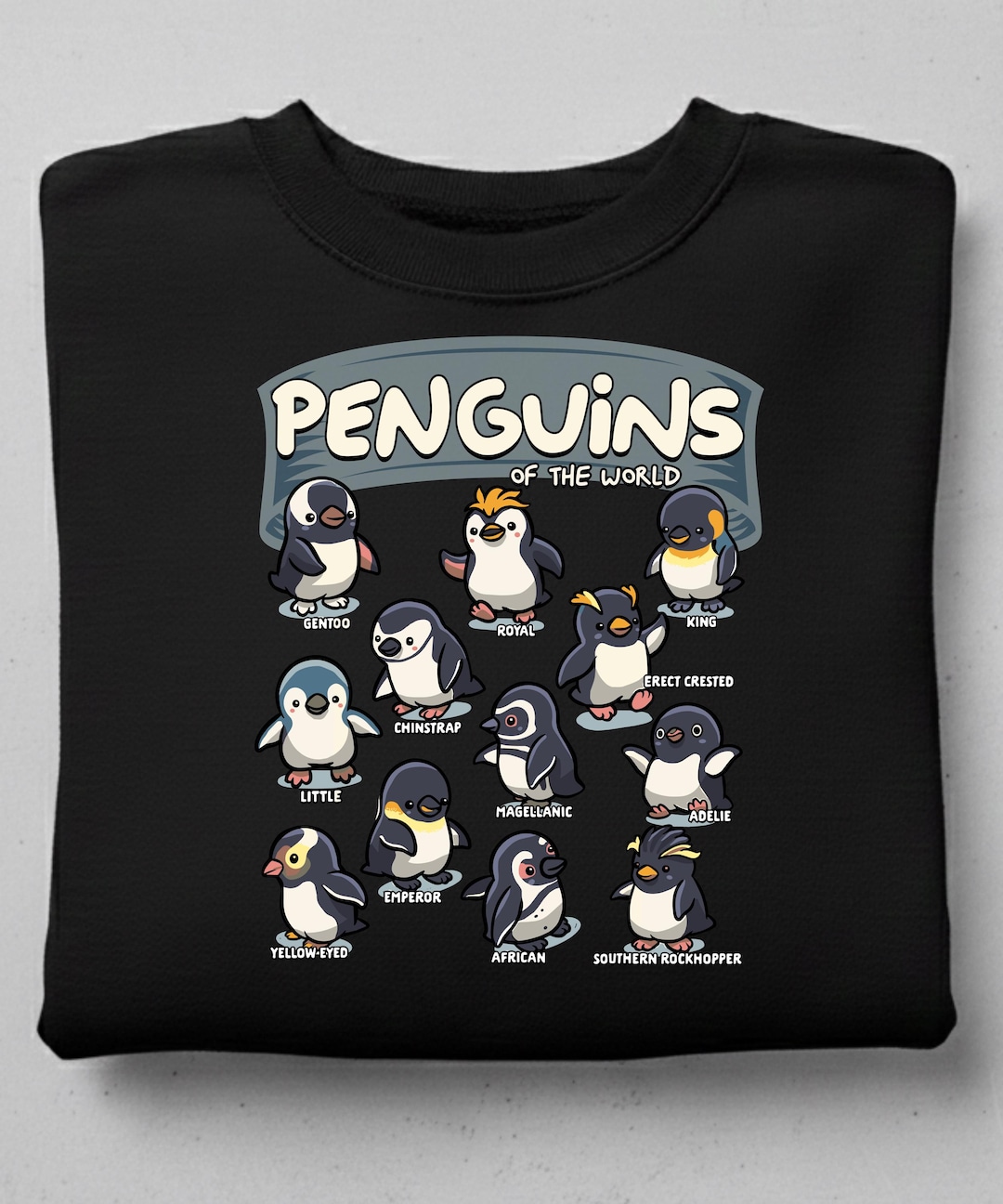 Penguins of the World Chart | Kids Classroom Poster (PNG) - Etsy Australia