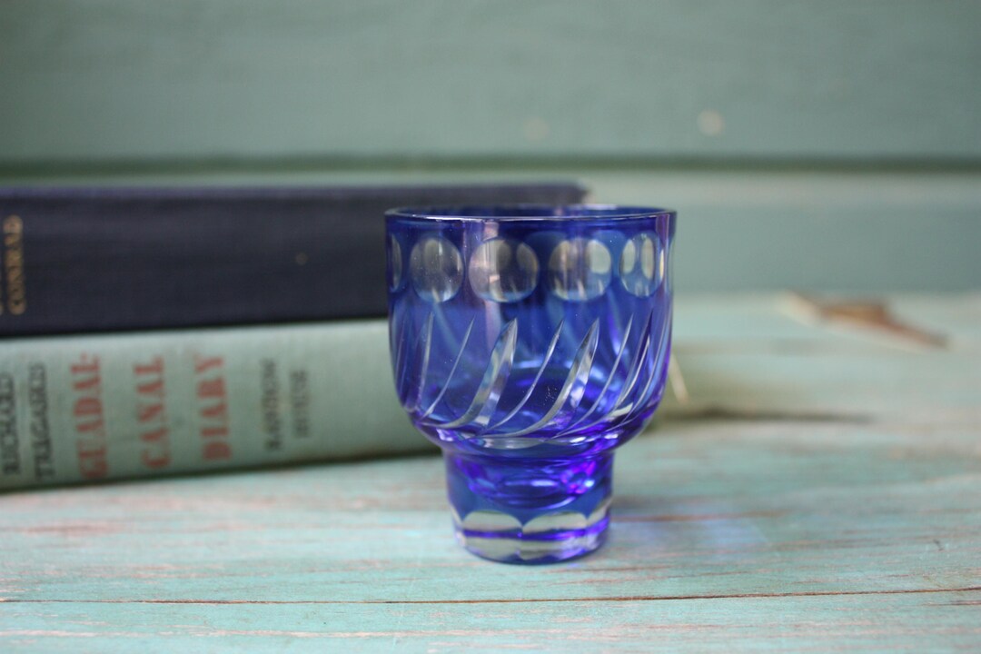 Edo Kriko Cut Sake Glass, Vintage Glass Barware, Barware, Vintage Sake ...